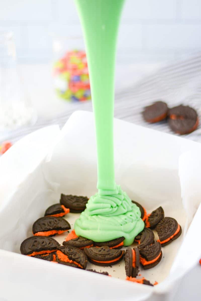 Spooky Halloween Franken Fudge - Three Little Ferns - Family Lifestyle Blog